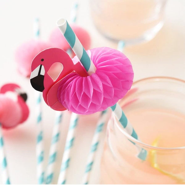 Flamingo Straws - Etsy