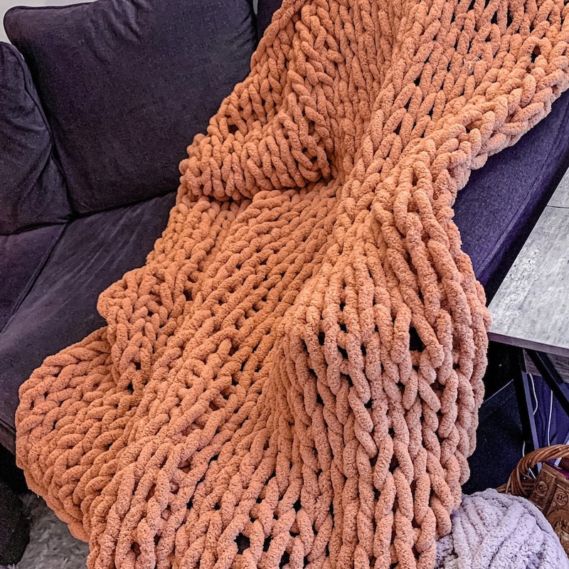 Knit Blanket - Etsy