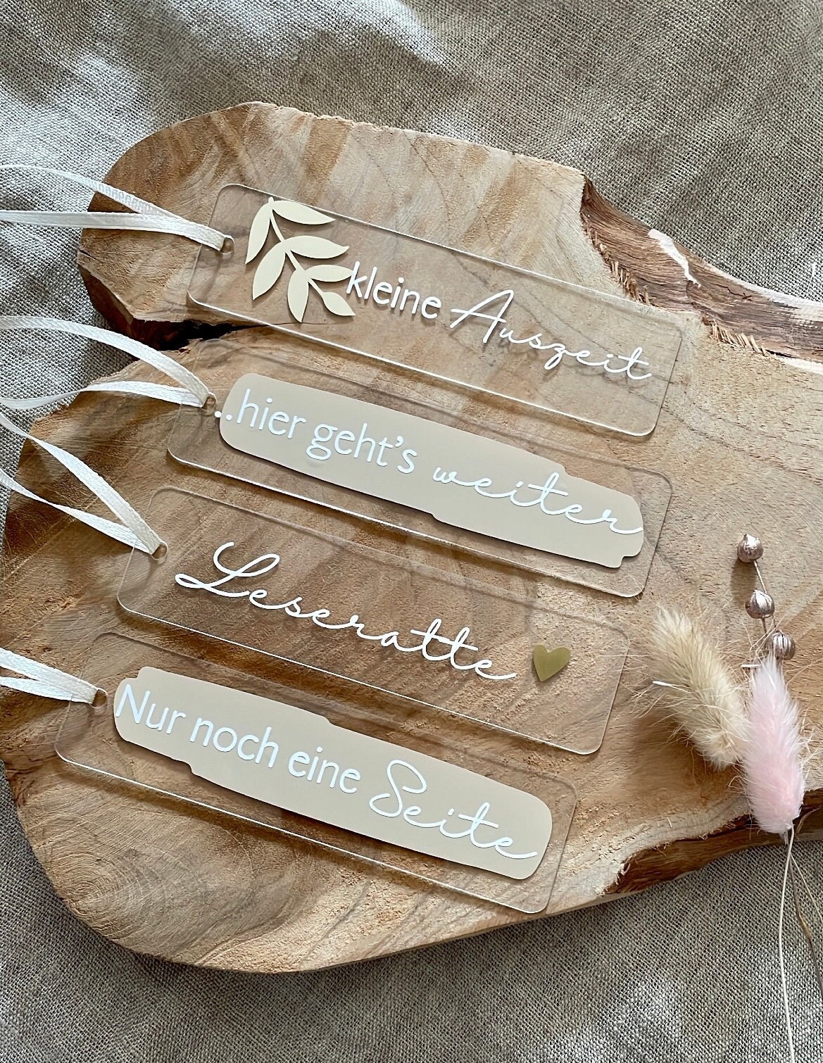 Lesezeichen aus Acryl / Geschenkidee - Etsy.de