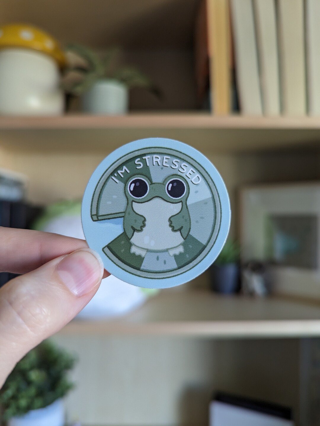 I'm Stressed Out Froggy Matte Vinyl Sticker | Cute Waterproof Heavy ...
