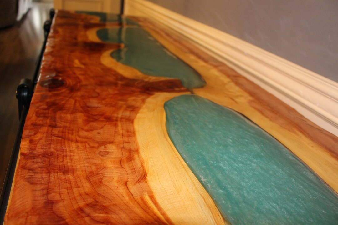 Live Edge Epoxy River Table - Etsy
