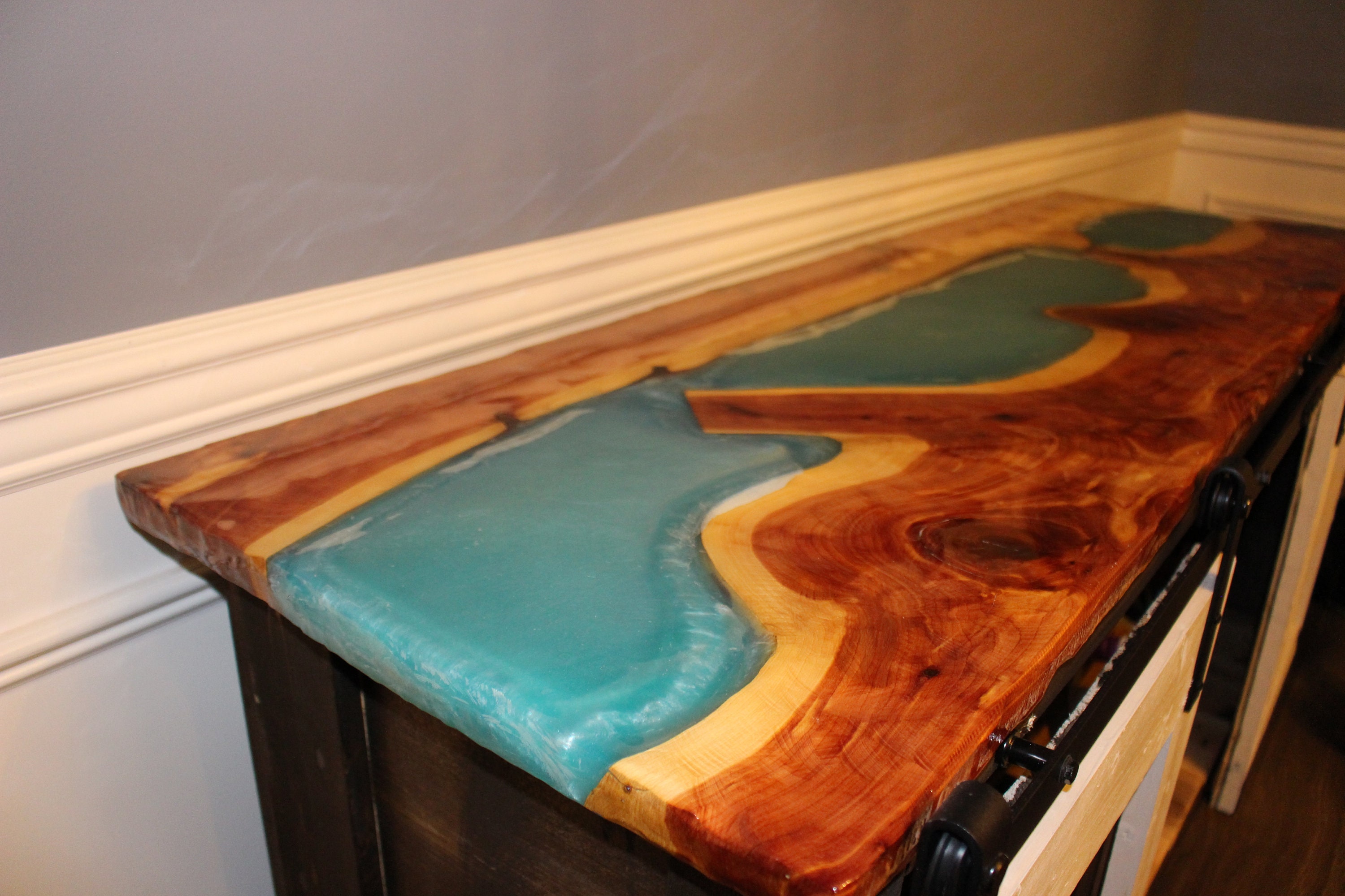 Live Edge Epoxy River Table - Etsy
