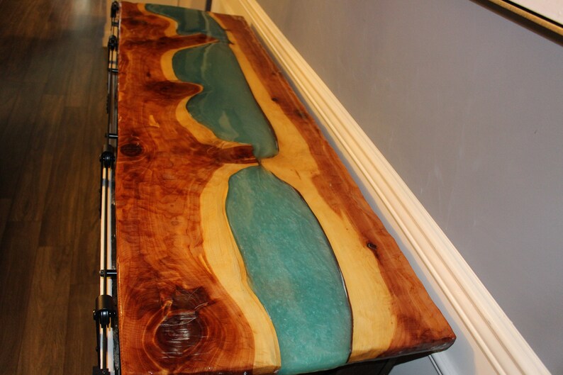Live Edge Epoxy River Table - Etsy