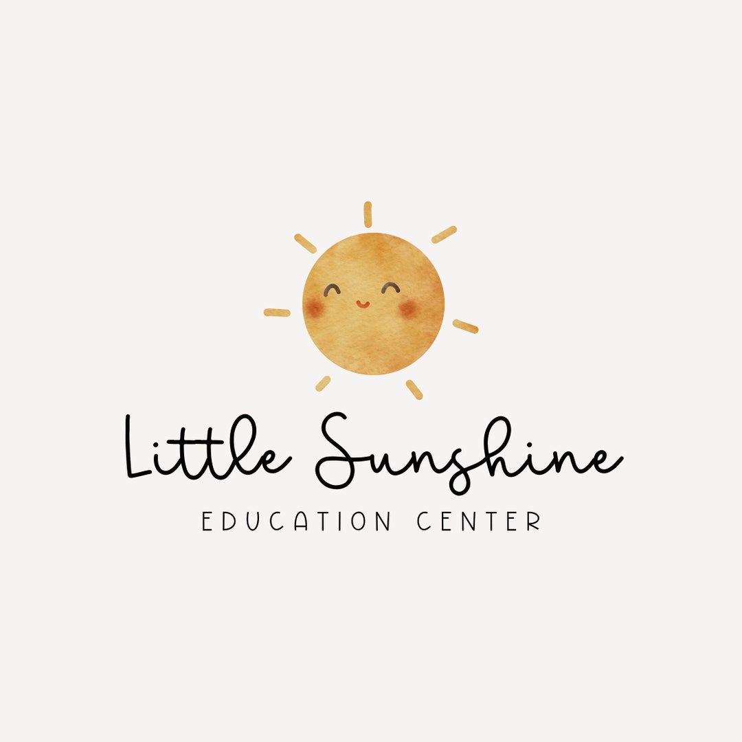 Premade Sunshine Logo, Add Your Business Name. Cute Sunshine Logo ...
