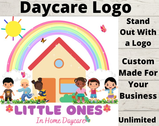 Daycare Logo in Home Daycare Logo Childcare Logo - Etsy