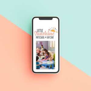 Little Sunshine Childcare Logo, Cute Sun Themed Daycare Logo, Bright Sun Kid's Logo, Sunshine ...