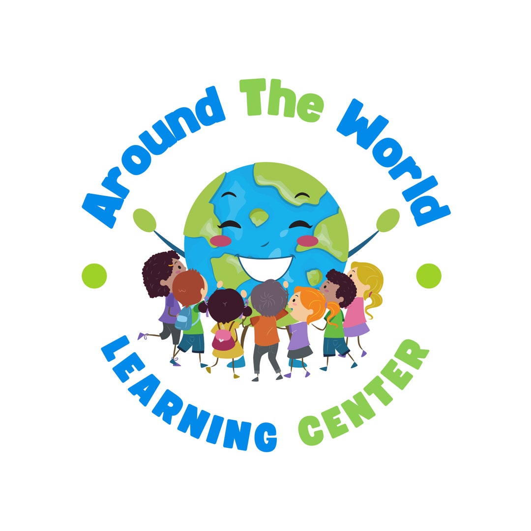 Kid's World Logo, Around the World Logo, Childcare Logo Design, Kid's ...