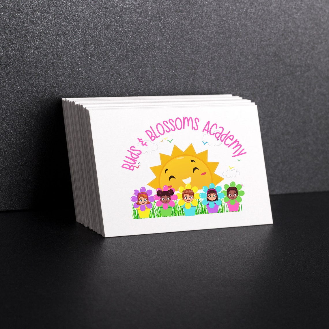 Floral Daycare Logo, Cute Colorful Daycare Logo, Unique Childcare Logo ...