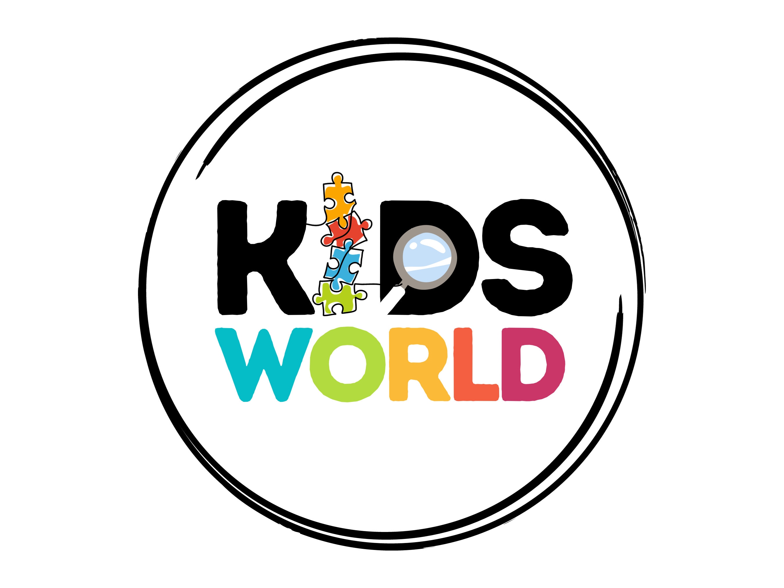 Kids World Logo Design Modern Kids World Logo Cute Kids - Etsy