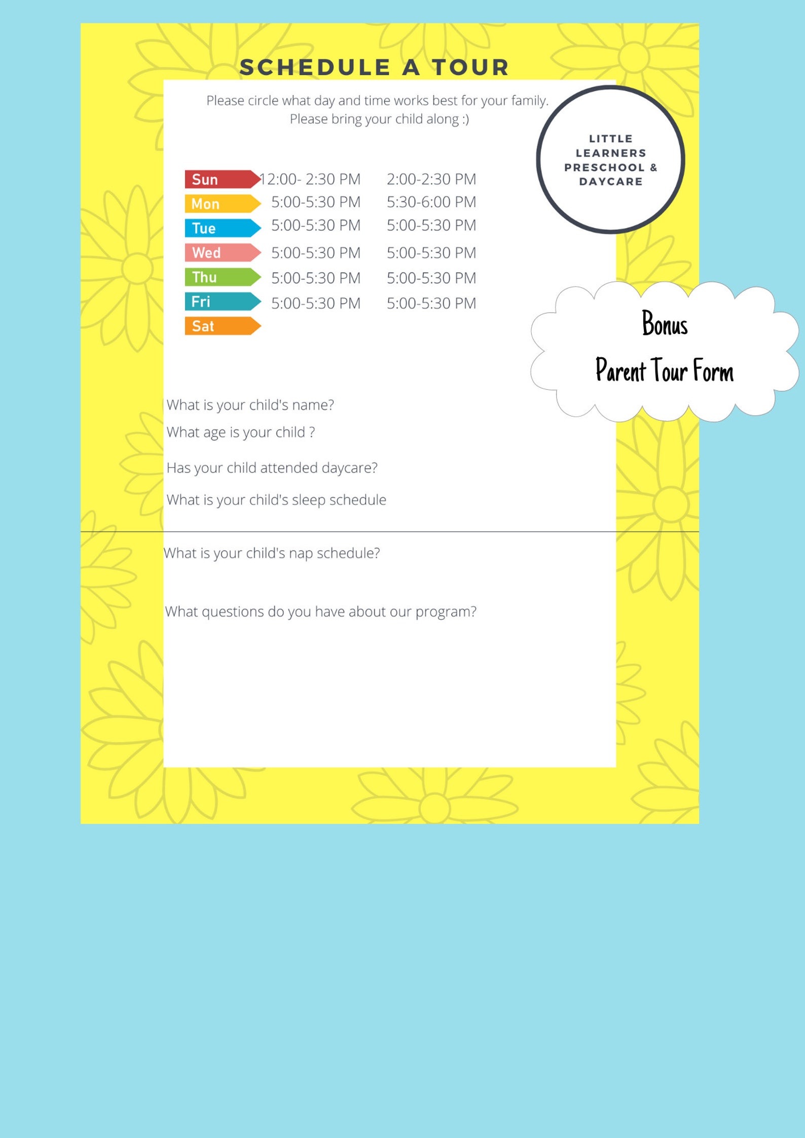 Complete Daycare Policies and Procedures Package/parent Handbook ...