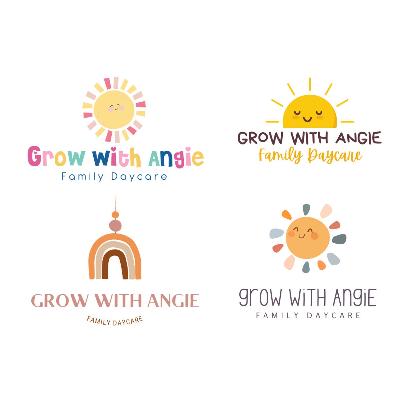 Childcare Logo, Daycare Logo, Preschool Logo, Logo Design, Education ...