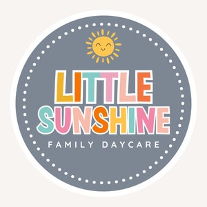 Sunshine Logo, Sunshine Daycare Logo, Sun Themed Logo Design, Sunshine ...