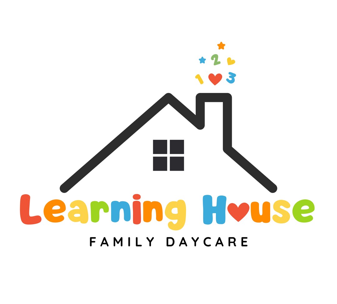 Colorful Fun Daycare Logo, Cute Educational Home Daycare Logo, Family ...