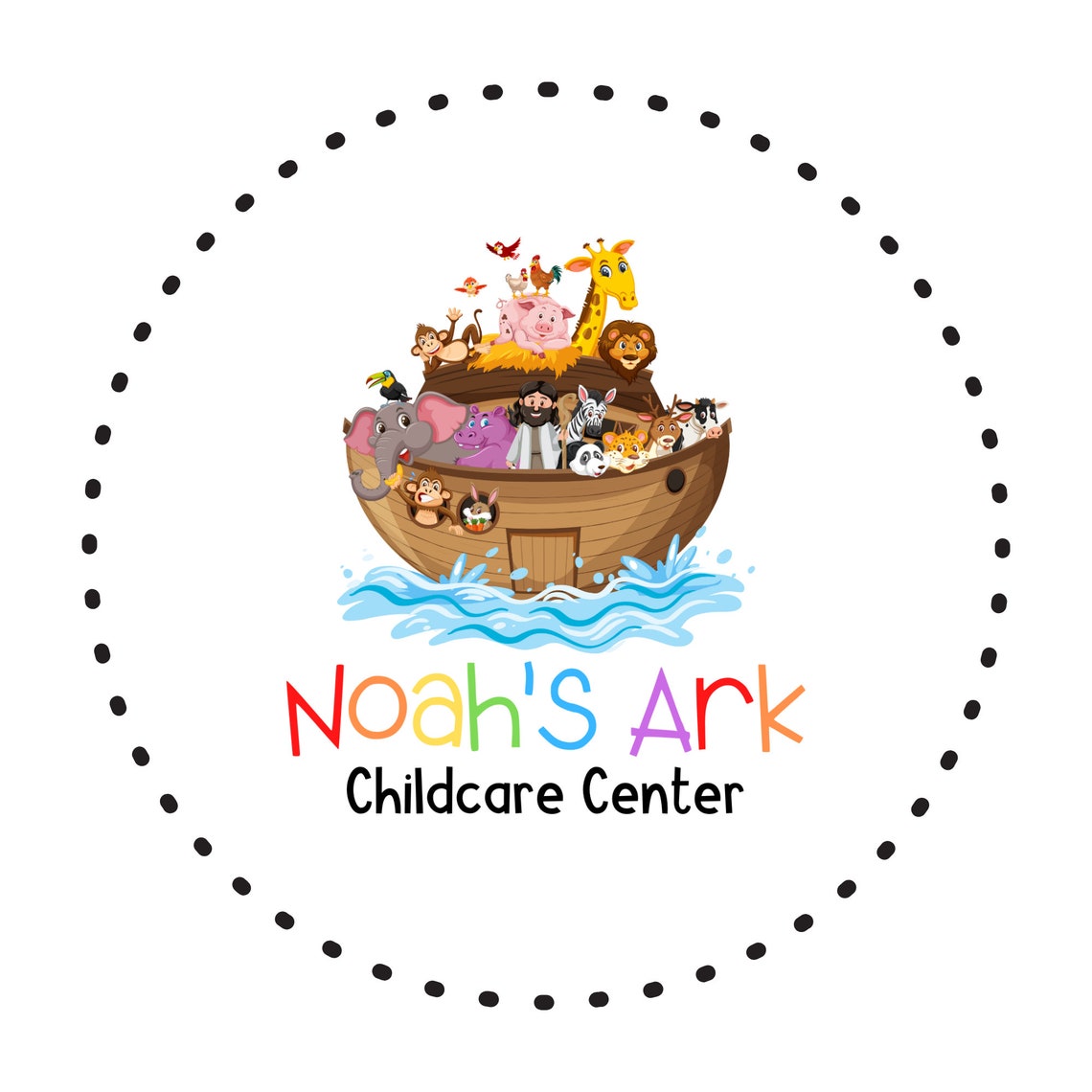 Noah's Ark Logo Preschool Logo Custom Daycare Logo - Etsy