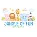 Kids Jungle Logo, Custom Jungle Themed Logo, Cute Kids Jungle, Safari ...