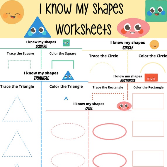 Preschool Shape Worksheet Free Printable Learning Shapes Worksheets