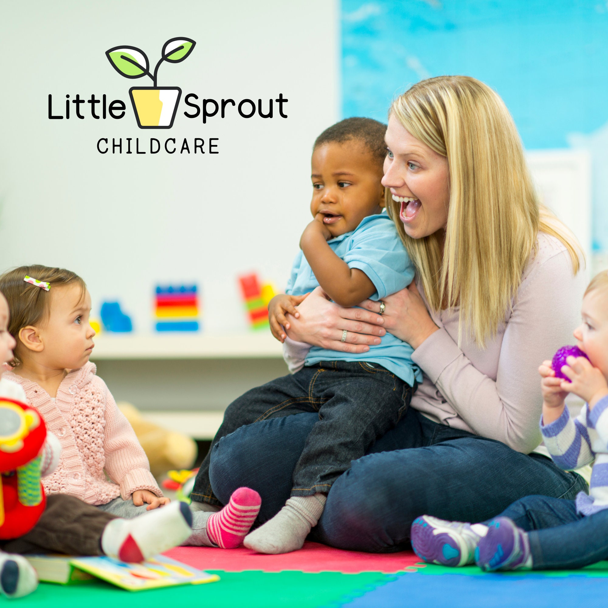 Kid's Logo Daycare Logo Childcare Logo Cute Daycare - Etsy