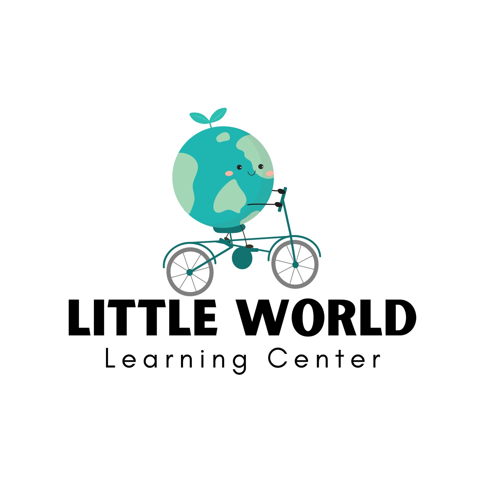 Kid's World Logo, Custom Daycare Logo Design, Cute World Logo, Custom ...