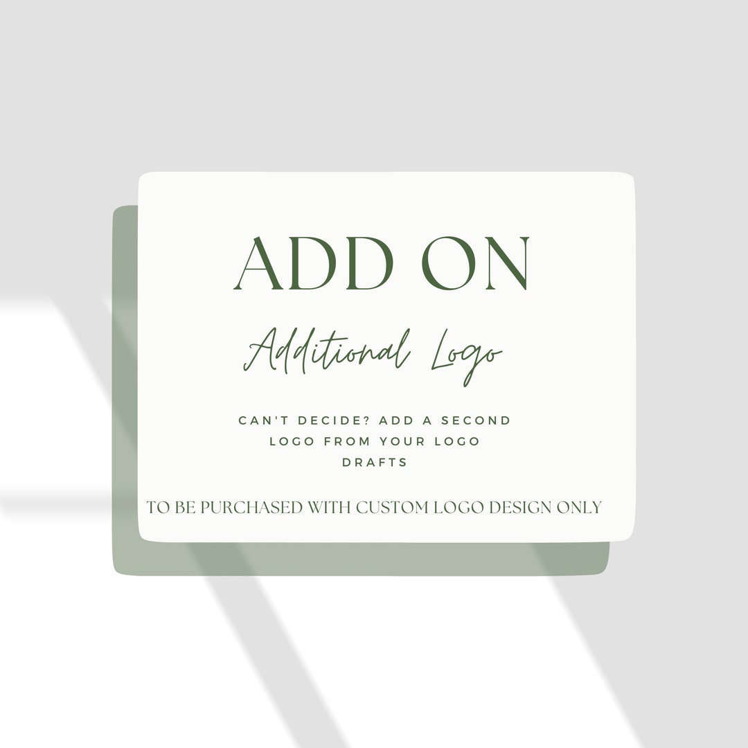 Add on Additional Logo - Etsy
