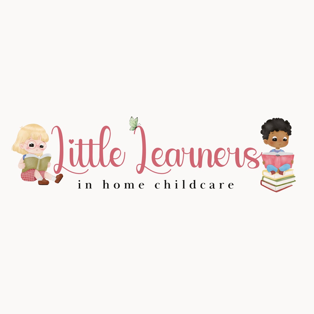 Watercolor Logo, Little Learners Daycare Logo, Cute Childcare Logo ...