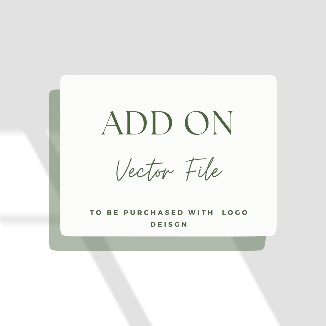 Logo ADD ON Vector File - Etsy