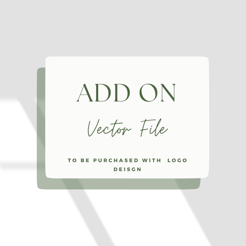 Logo ADD ON Vector File - Etsy