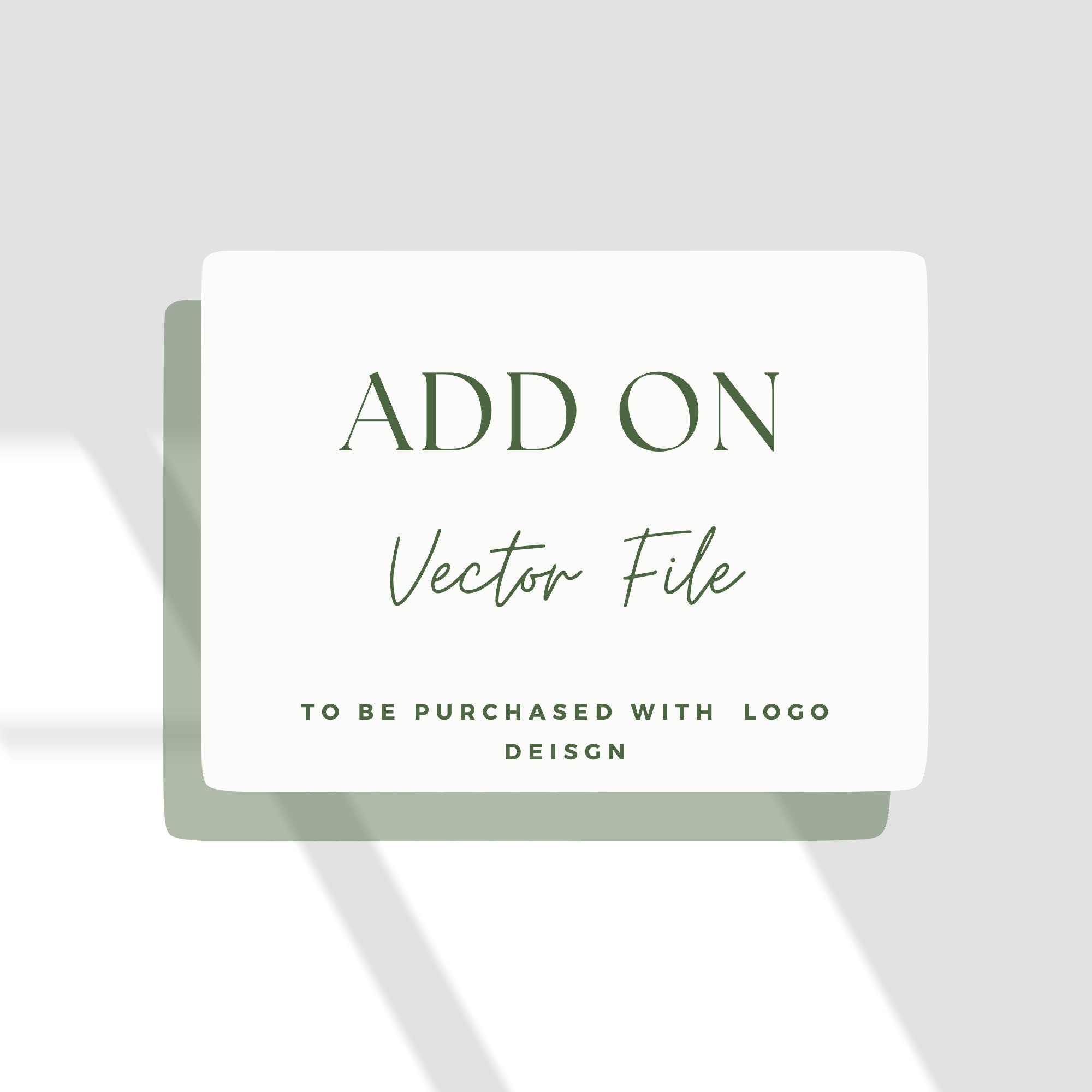 Logo ADD ON Vector File - Etsy