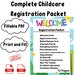 Complete Childcare Registration Packet, Daycare Enrollment Forms ...