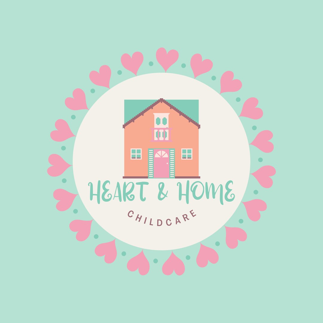 Childcare Logo, Daycare Logo, in Home Childcare, Preschool Forms, House ...