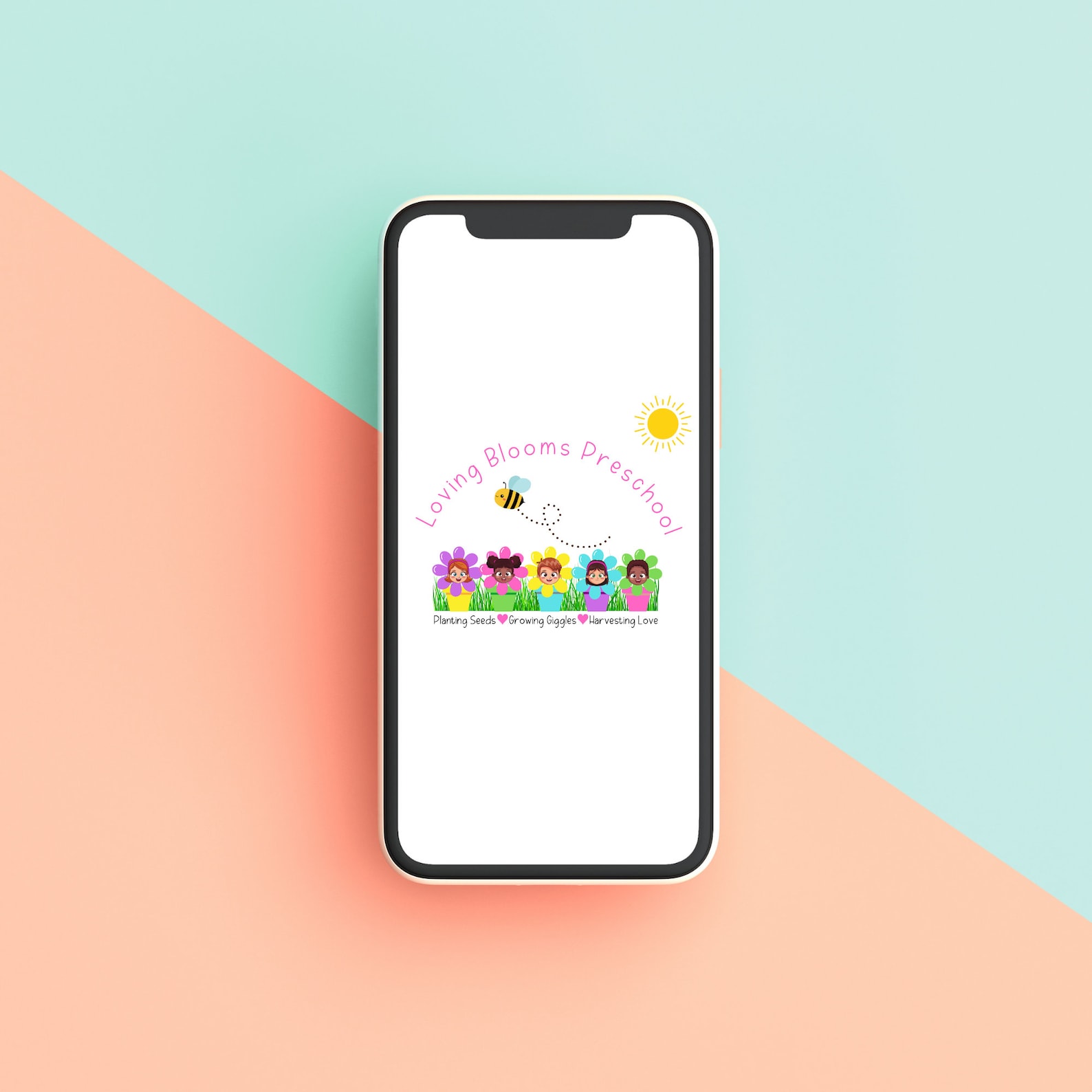 Cute Kids Flower Logo Design, Daycare Design, Flower Themed Daycare ...