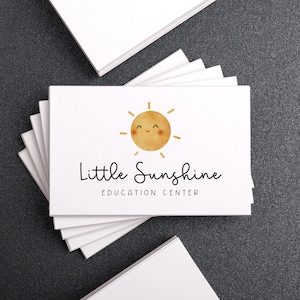 Premade Sunshine Logo, Add Your Business Name. Cute Sunshine Logo ...