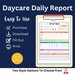 My Day Today, Daycare Daily Report, Fillable Daily Report for Daycare ...