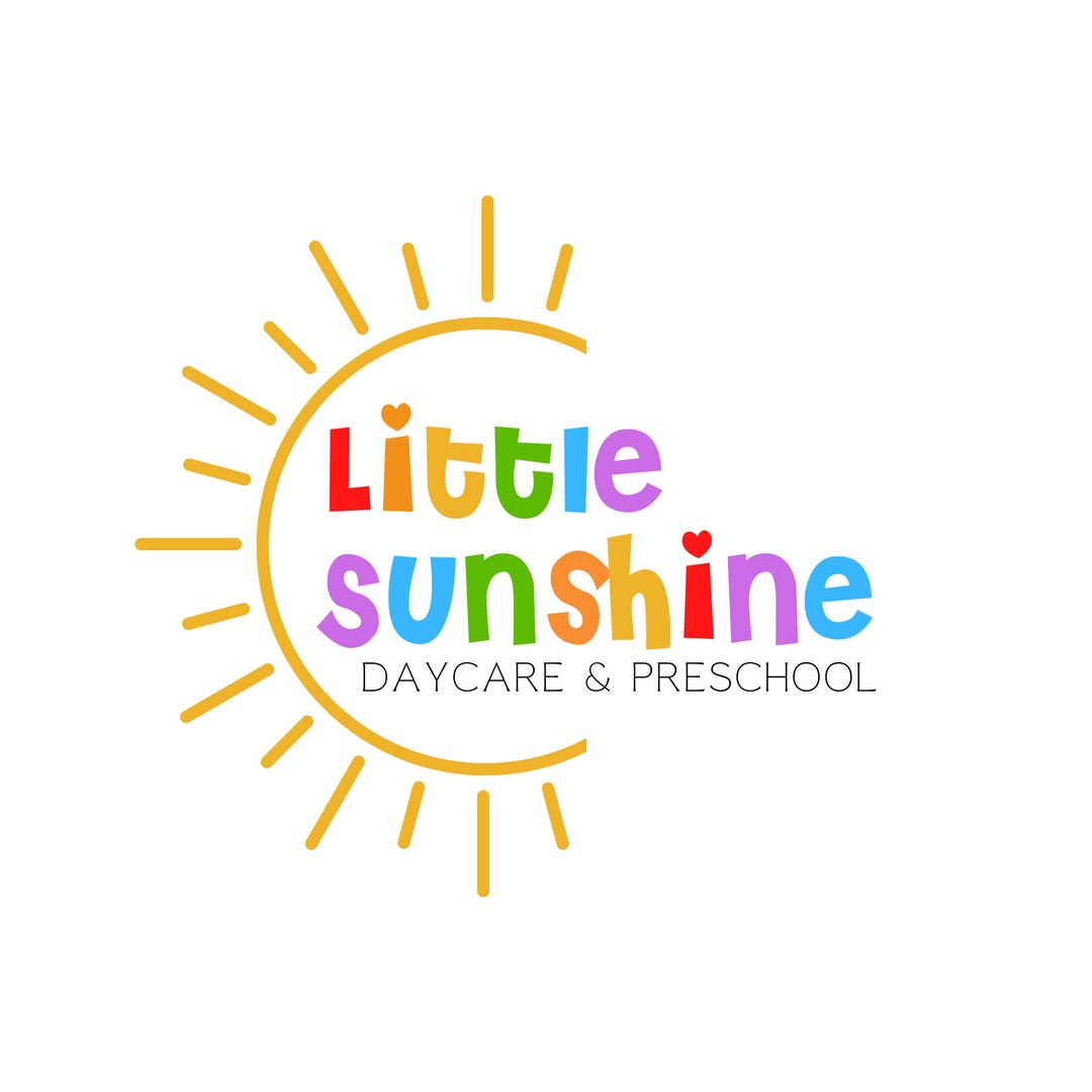 Sunshine Childcare Logo, Sun Daycare Logo, Animated Sunshine Daycare ...