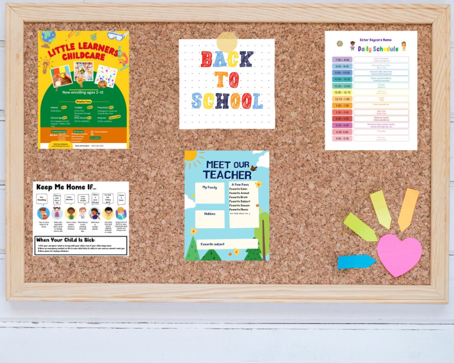 Daycare Sick Policy Sign Daycare Signs Childcare Signs Etsy