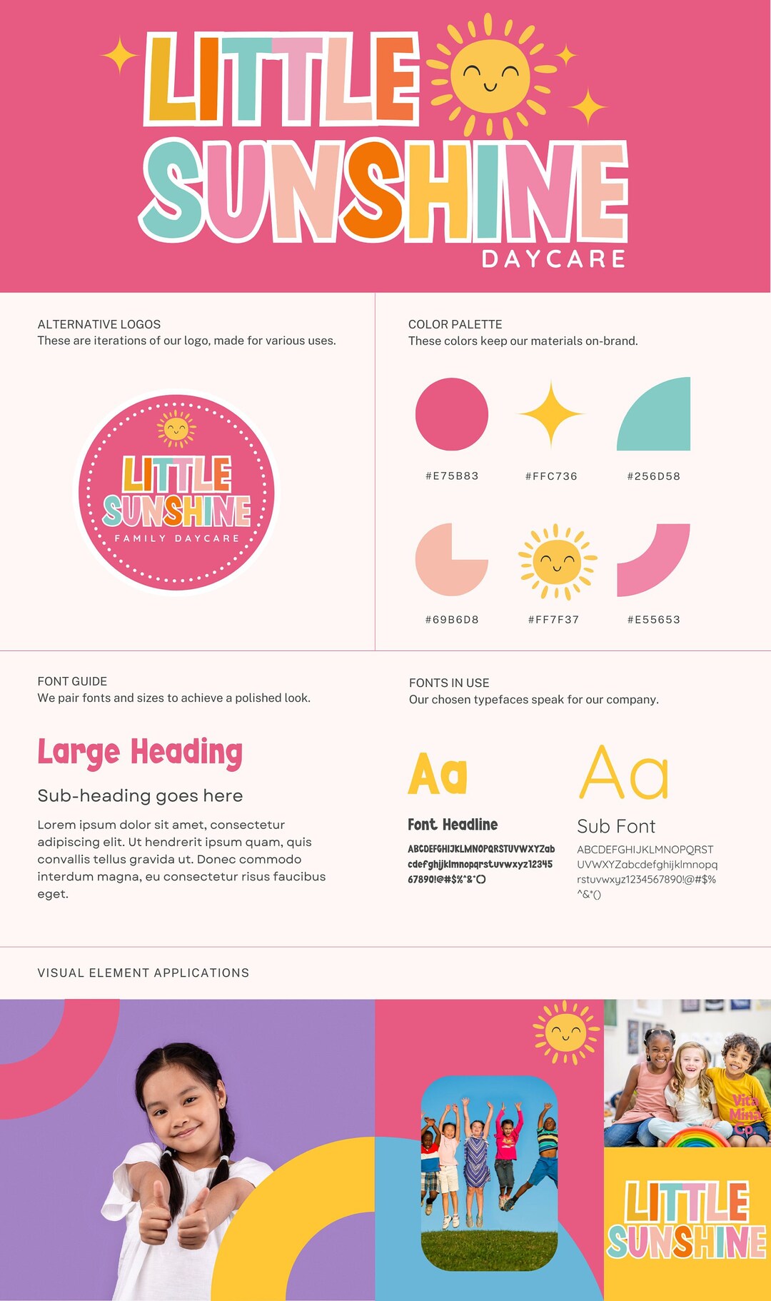 Sunshine Logo, Sunshine Daycare Logo, Sun Themed Logo Design, Sunshine ...