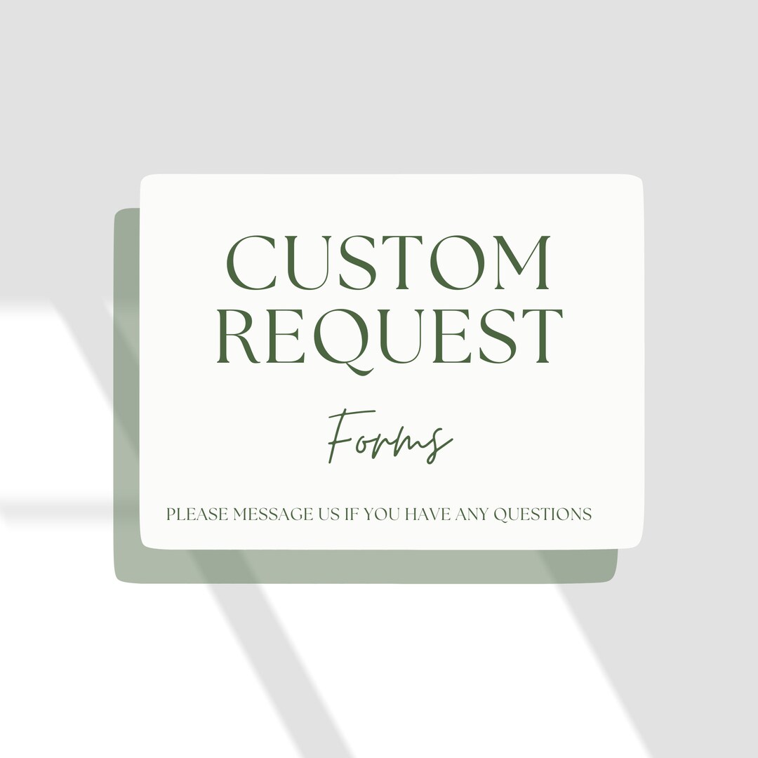 Custom Request - Etsy