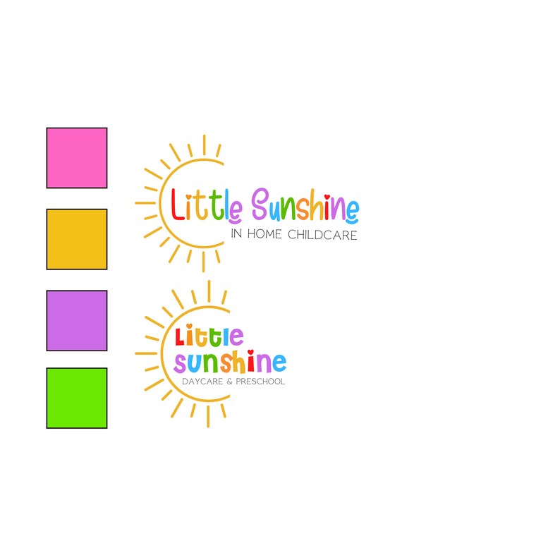 Sunshine Childcare Logo Sun Daycare Logo Animated Sunshine - Etsy