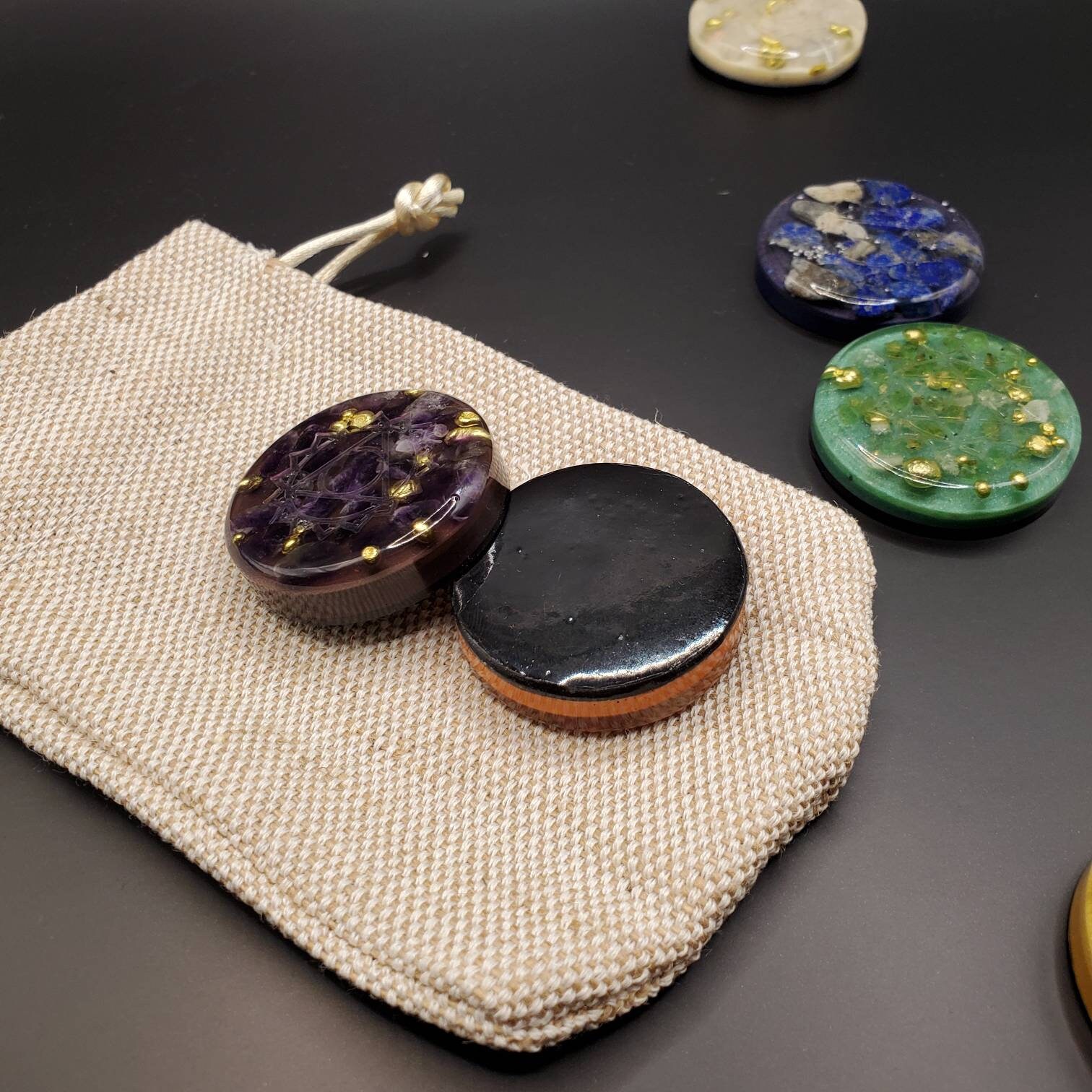 7 Disk Chakra Orgone Set - Etsy