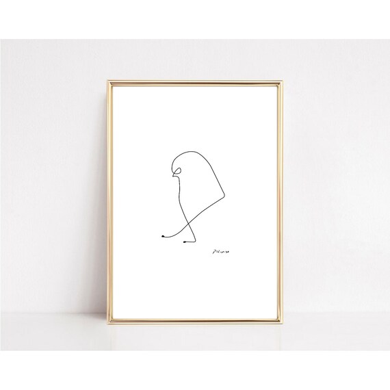 Art & Collectibles Digital Prints Prints One line drawing Abstract ...