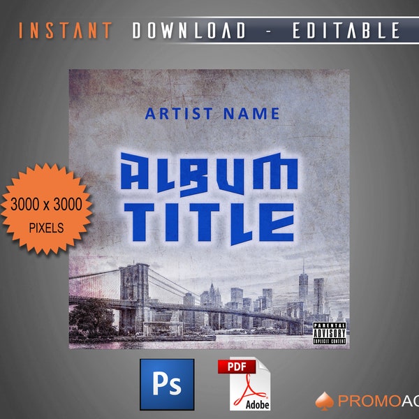 Grunge Album Cover Art - Etsy