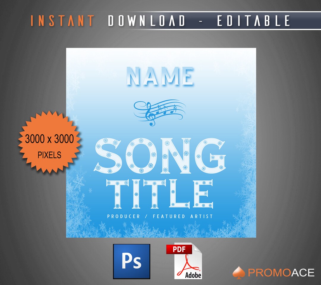 Album Cover Art, Song / Holiday Cover Design - Album Cover Template ...
