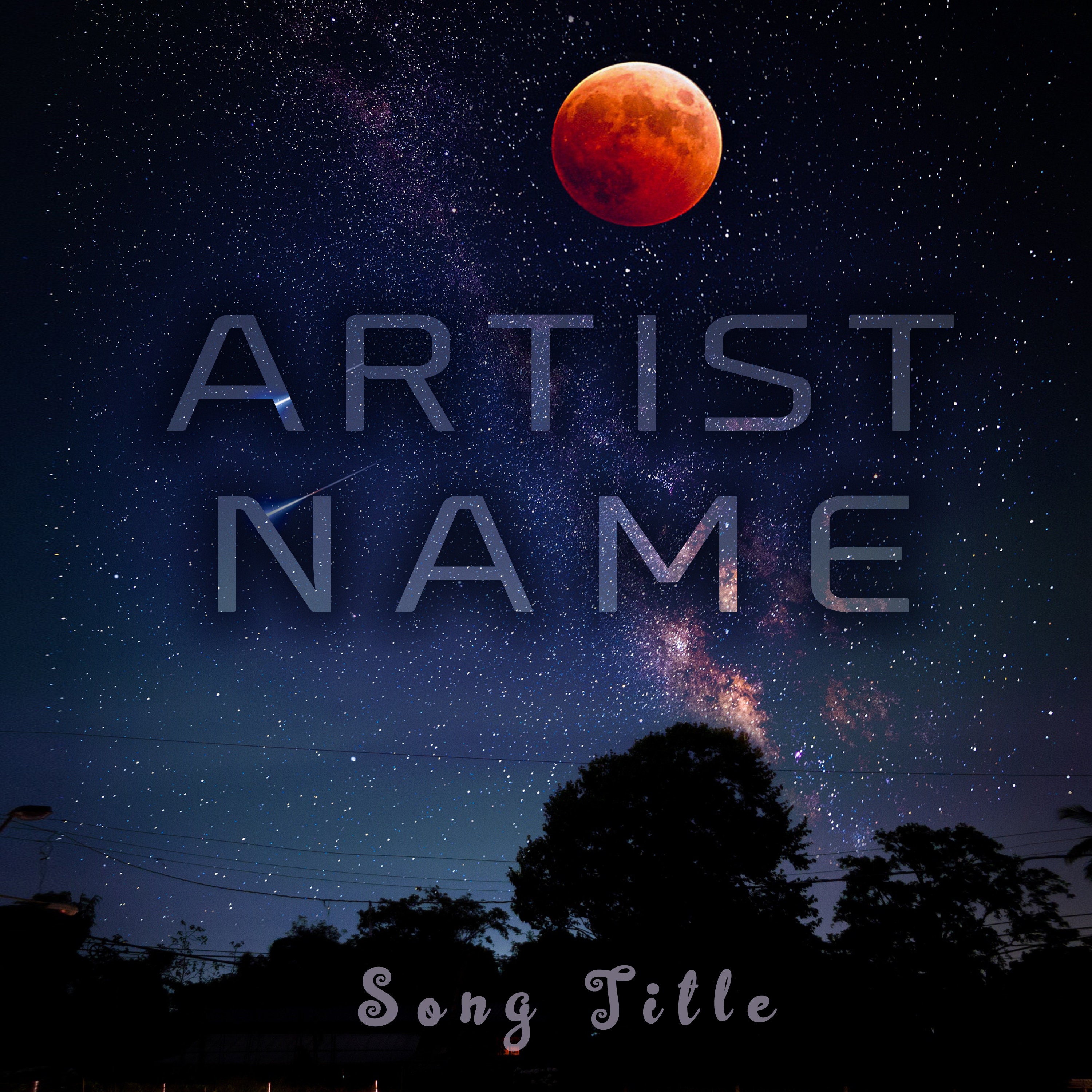 Album Cover Art, CD Cover / Night Time Design - Album Cover Template ...