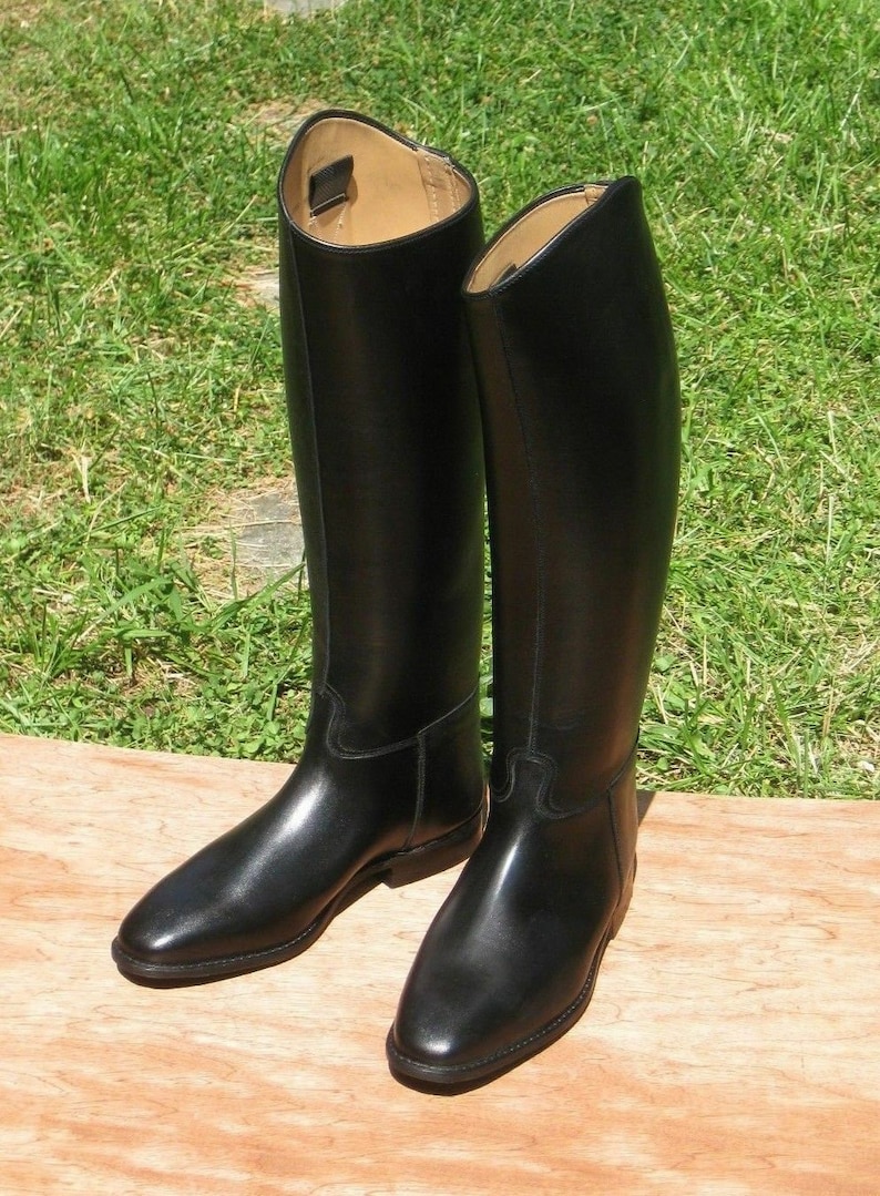 Leather Equestrian Riding Boots Leather Handmade English Dressage ...