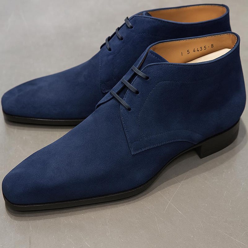 Blue Suede Boots - Etsy