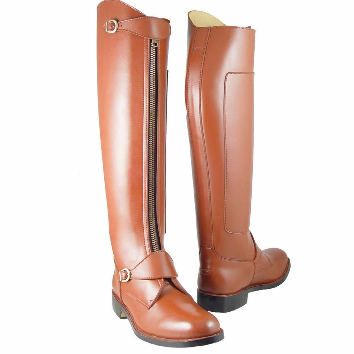 Leather Equestrian Riding Boots Leather Handmade English Dressage ...