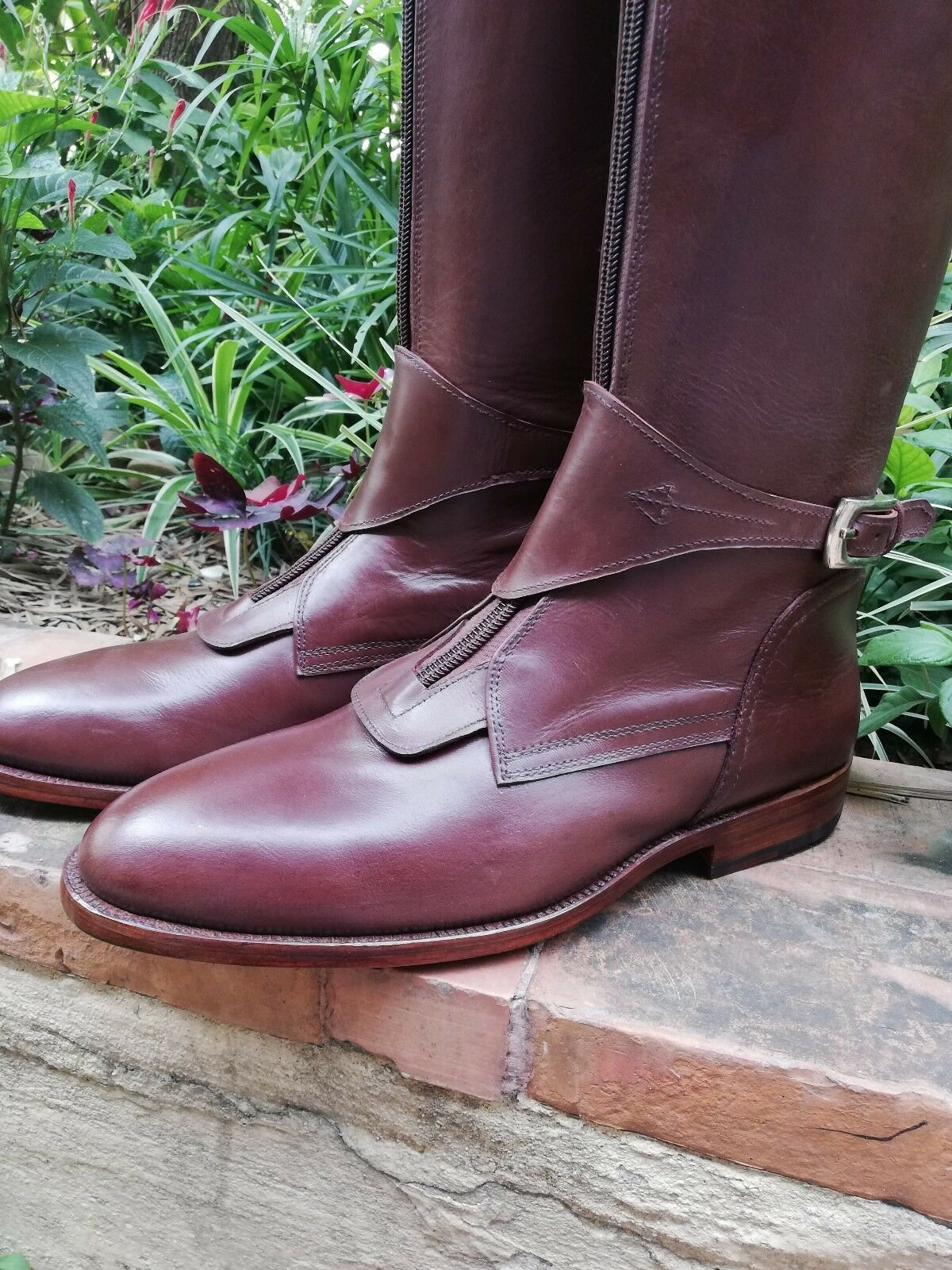Leather Equestrian Riding Boots Leather Handmade English Dressage ...