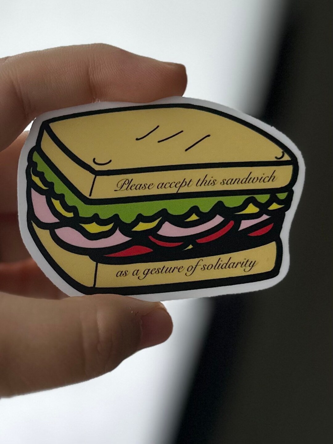 Sandwich of Solidarity Sticker 2.5 - Etsy