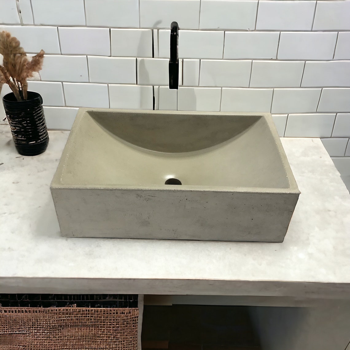 Concrete Sink, Vessel Sink for Bathroom Vanity - Etsy