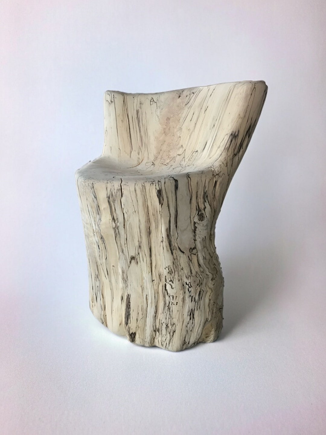 Hand Carved Maple Chair, Timber Seat Chair, Tree Log Wood Chair ...