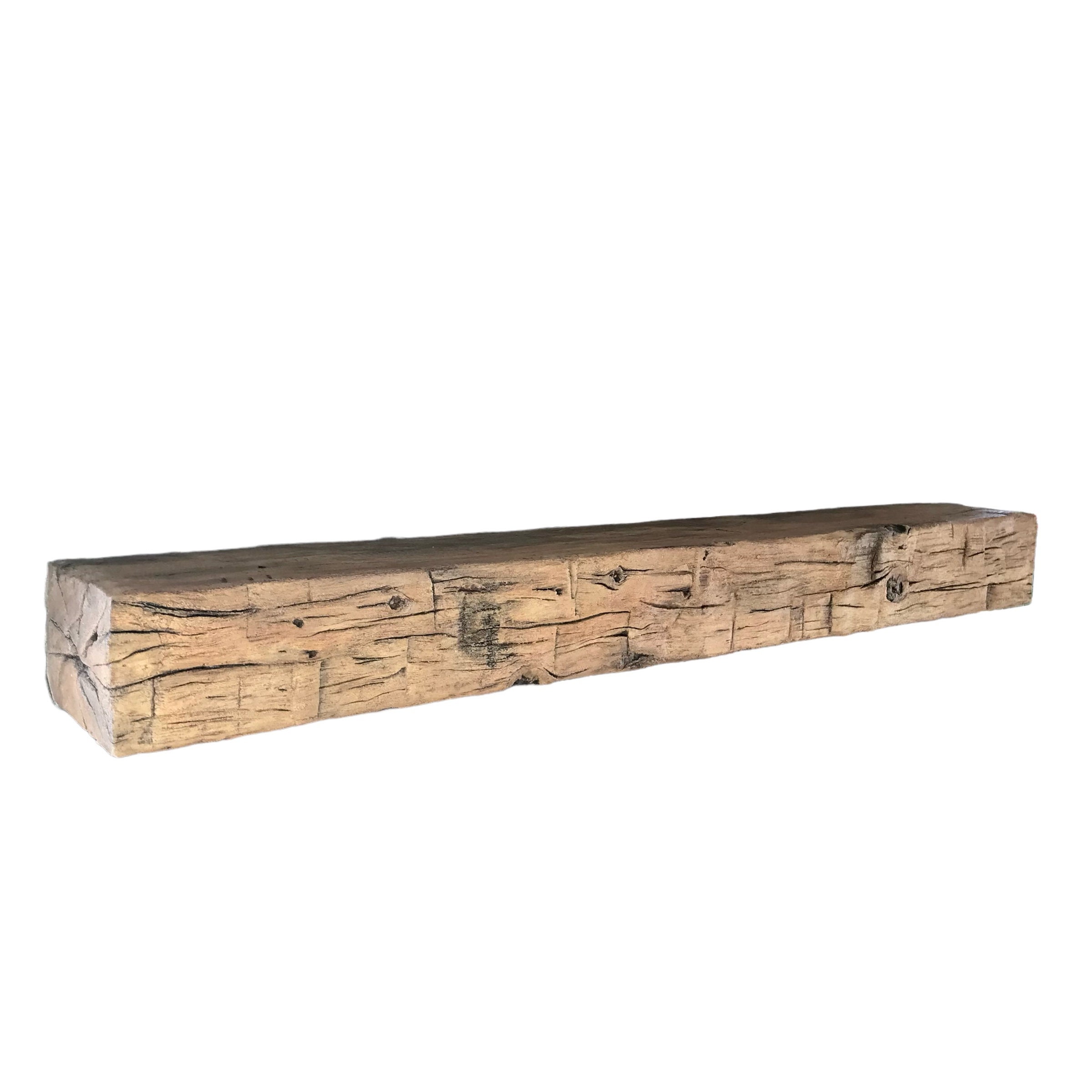 Wood-look Concrete Fireplace Mantel, Handmade Faux Beam - Etsy